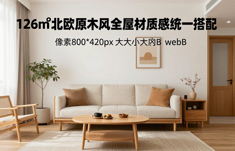 126㎡北欧原木风全屋材质质感统一搭配原木