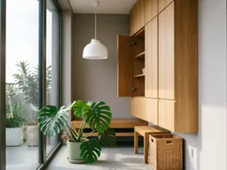 133㎡北欧原木风小户型loft公寓原木设计案例