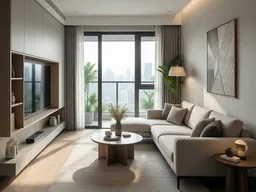 50㎡小户型全屋客厅设计实景案例