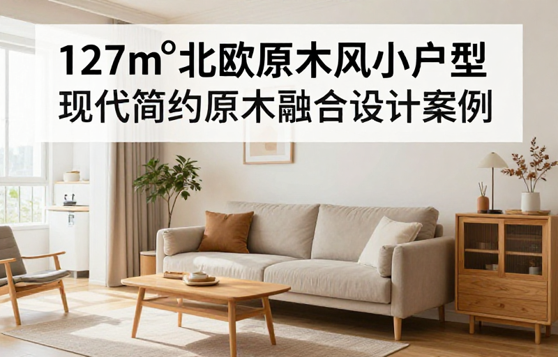 127㎡北欧原木风小户型现代简约原木融合设计案例