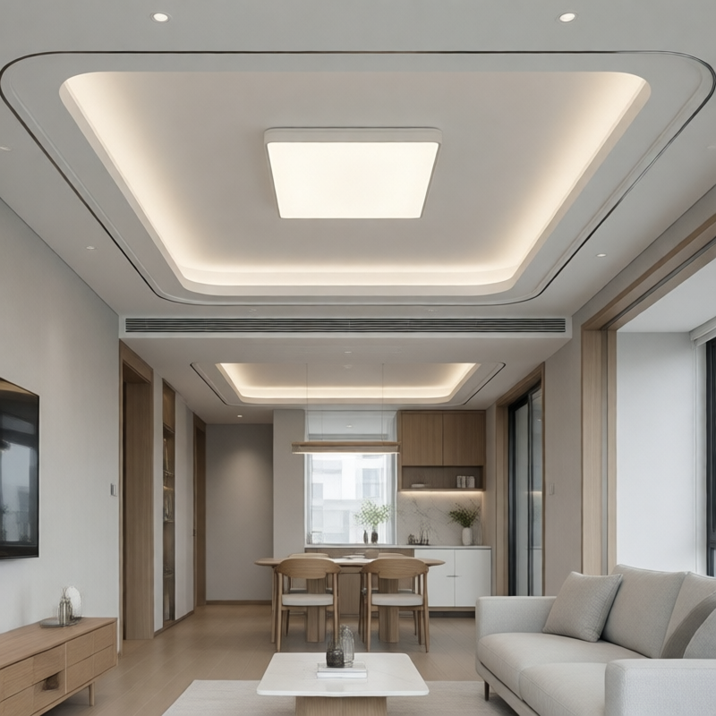 89㎡小户型全屋吊顶设计实景案例