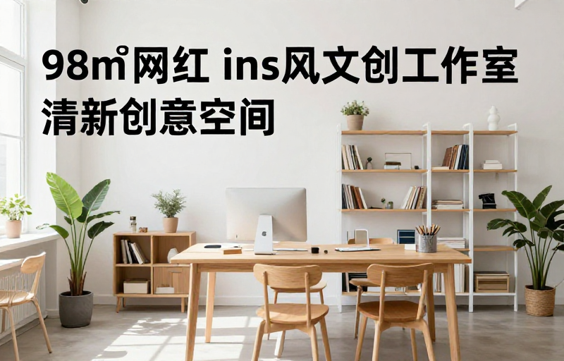 98㎡网红ins风文创工作室清新创意空间