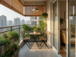 35㎡小户型全屋阳台设计实景案例