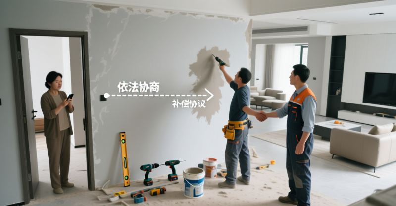 政策解读：家装施工扰民补偿标准出台，施工影响邻里可依法协商补偿。