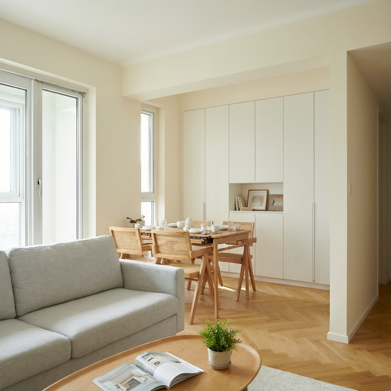 59㎡小户型全屋家具搭配实景案例