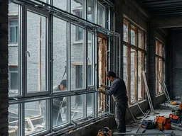 北京落地窗防护施工大窗户旧房改造安全项目