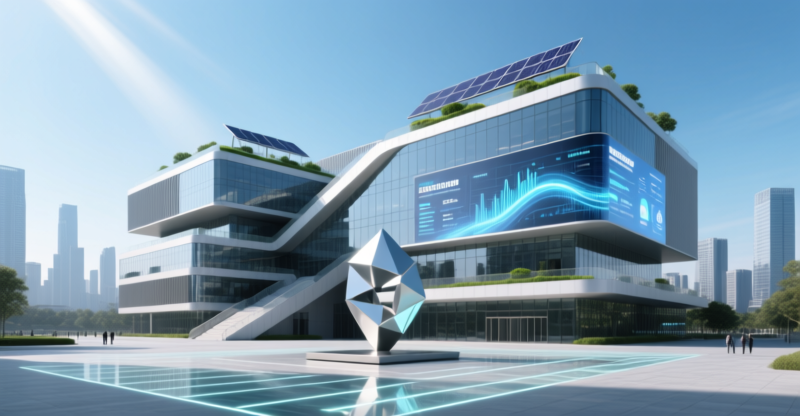 5000㎡科技风企业总部办公楼科技全空间实景