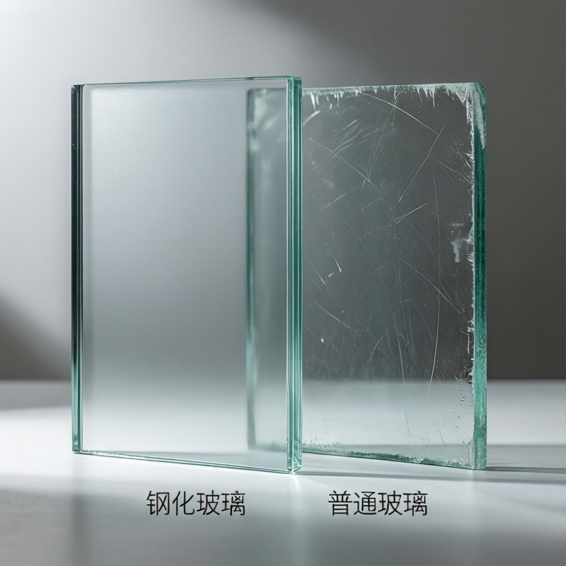 装修玻璃制品猫腻钢化玻璃普通玻璃偷换使用