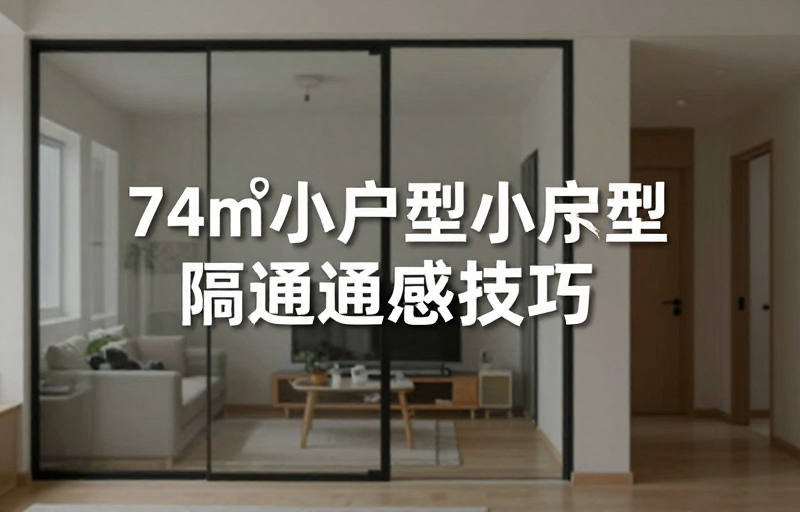 74㎡小户型小户型玻璃隔断通透感技巧