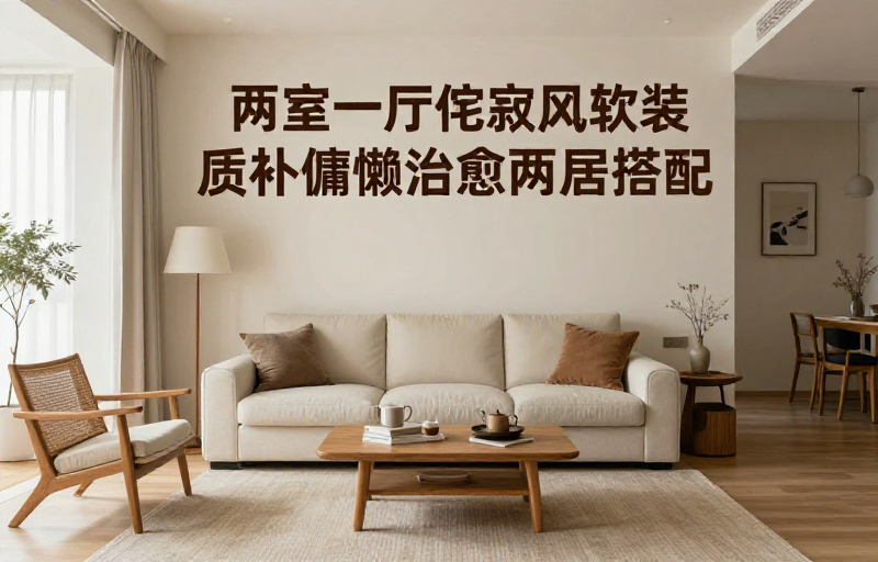两室一厅侘寂风软装质朴慵懒治愈两居搭配