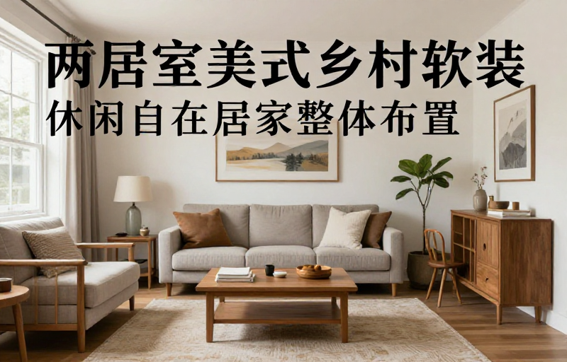 两居室美式乡村软装休闲自在居家整体布置