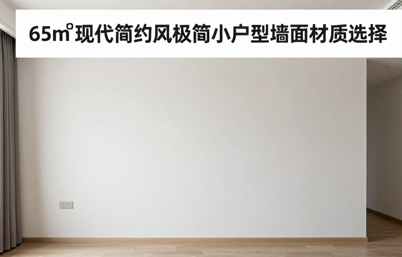 65㎡现代简约风极简小户型墙面材质选择