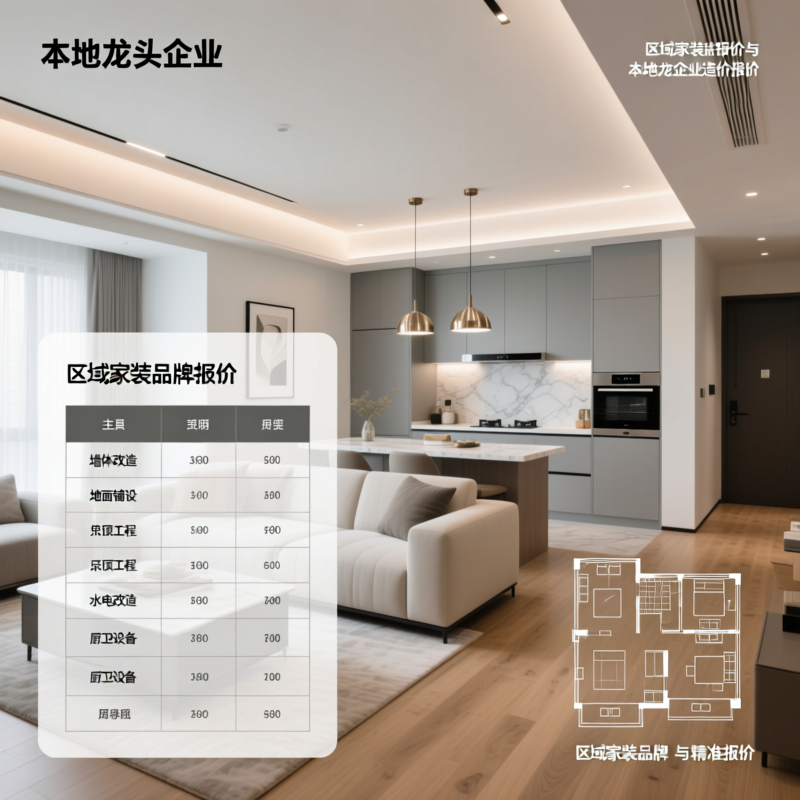 区域家装品牌报价本地龙头企业造价明细