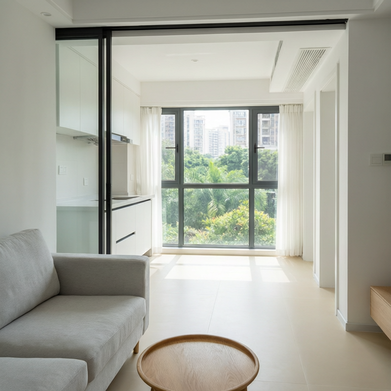 广东75㎡小户型极简风装修实景