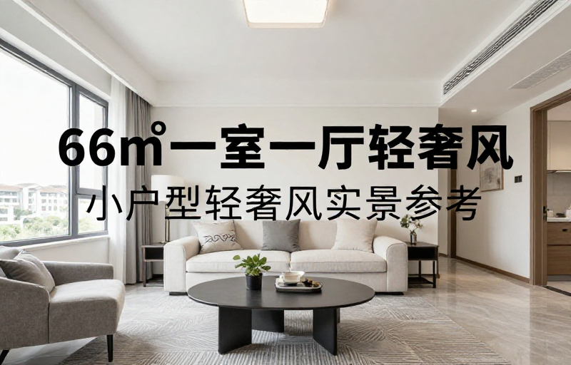 66㎡一室一厅轻奢风小户型轻奢风实景参考