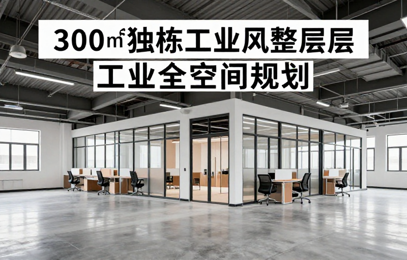 300㎡独栋工业风整层办公室工业全空间规划