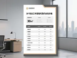 30㎡创业工作室报价现代简约全包价格表