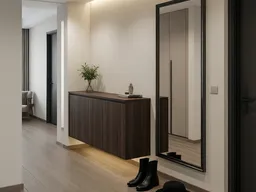 45㎡小户型全屋玄关设计实景案例