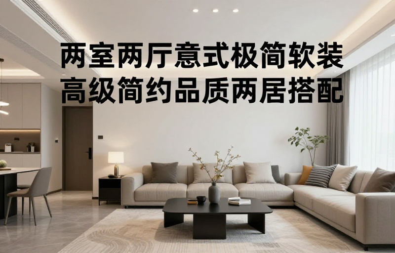 两室两厅意式极简软装高级简约品质两居搭配