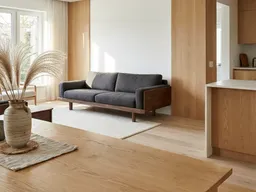 252㎡北欧原木风全屋材质质感对比搭配原木