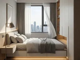 55㎡小户型全屋卧室设计实景案例