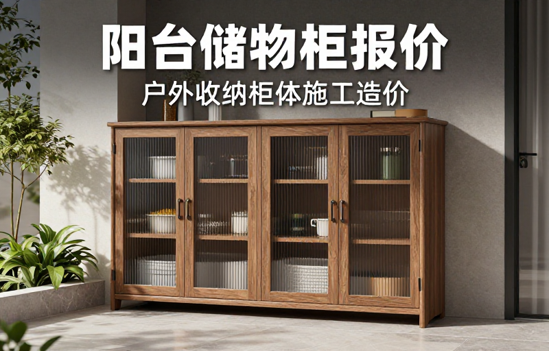 阳台储物柜报价户外收纳柜体施工造价