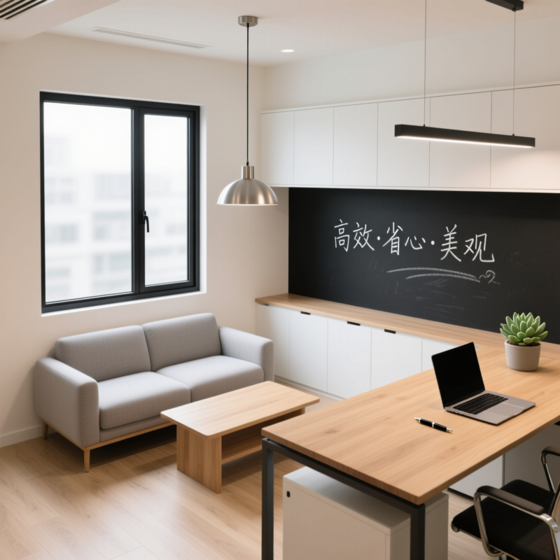 40㎡小户型办公室预算现代简约省钱方案