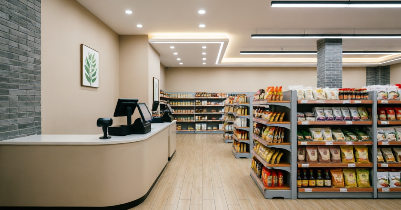 山西临汾超市店铺装修
