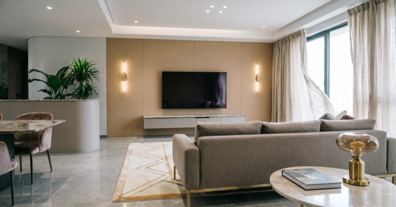 108㎡三室两厅轻奢风轻奢风全屋搭配参考