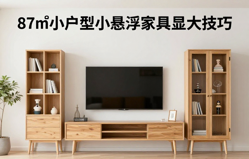 87㎡小户型小户型悬浮家具显大技巧