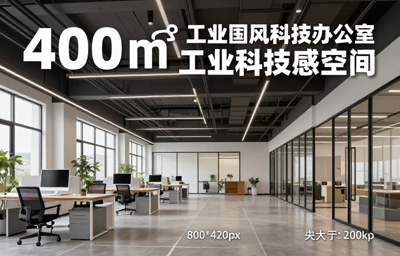 400㎡独栋工业风科技办公室工业科技感空间