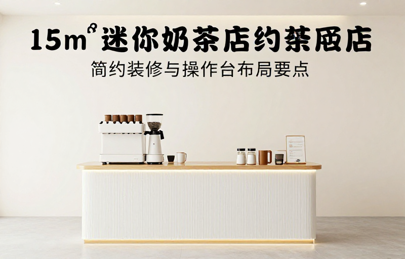 15㎡迷你奶茶店简约装修与操作台布局要点