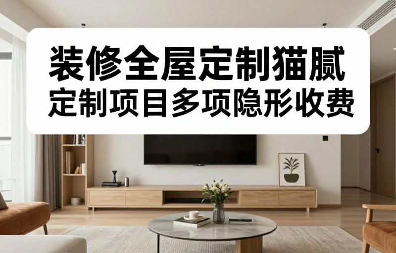 装修全屋定制猫腻定制项目多项隐形收费