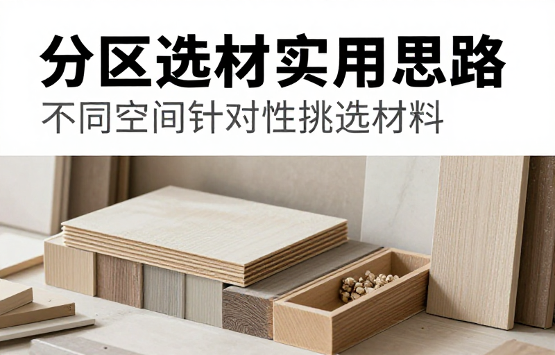 分区选材实用思路不同空间针对性挑选材料