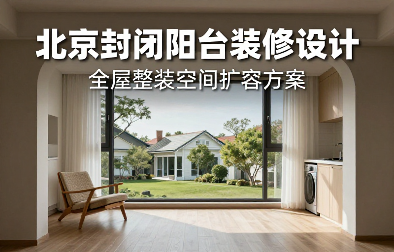 北京封闭阳台装修设计全屋整装空间扩容方案