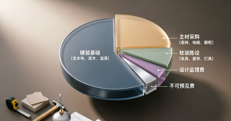 26㎡小户型开放式厨房装修与客餐厅联动布局