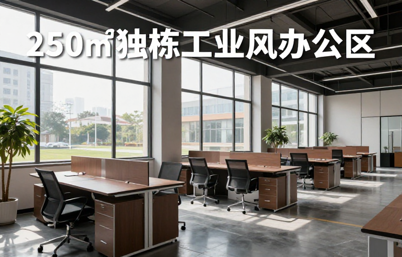 250㎡独栋工业风景观办公室工业落地窗办公区