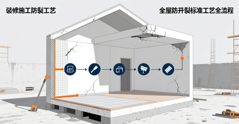 装修施工防裂工艺全屋防开裂标准工艺全流程
