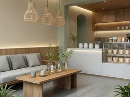 122㎡静享型奶茶店静谧氛围软装装修技巧